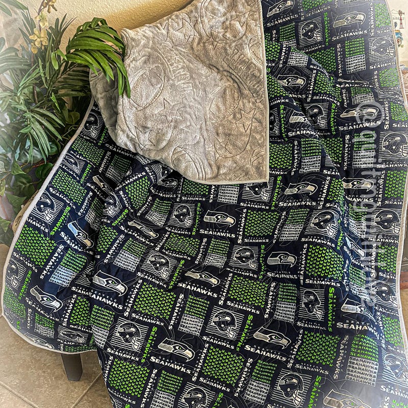 Seahawks Quilt - Etsy