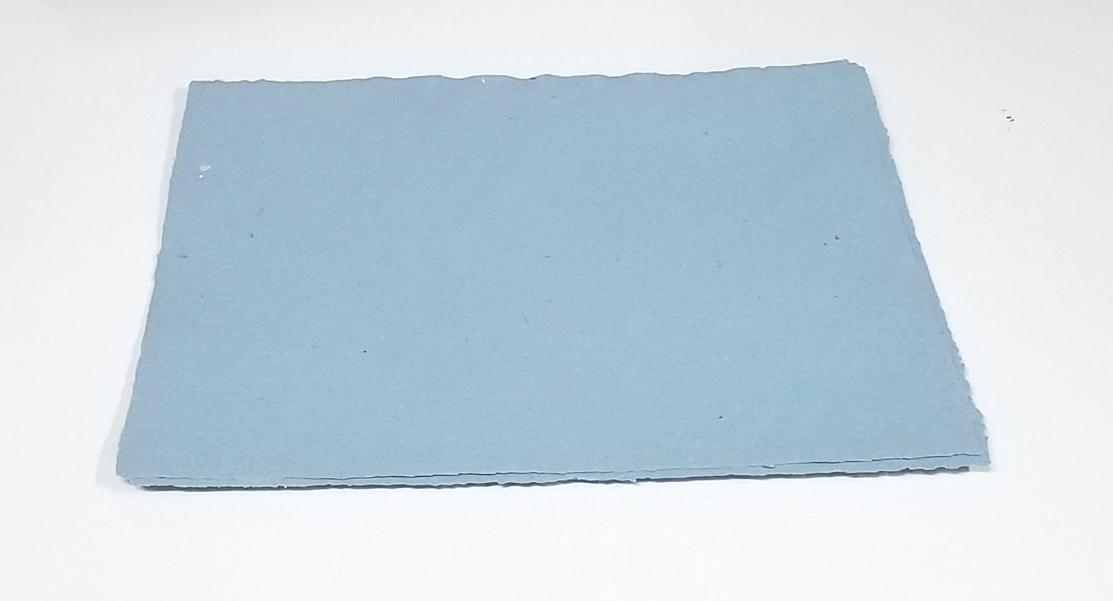 1 Sheet - Blue Tone Heavyweight Paper - Mixed Fibers - Coarse Tooth ...