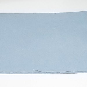 1 Sheet - Blue Tone Heavyweight Paper - Mixed Fibers - Coarse Tooth ...