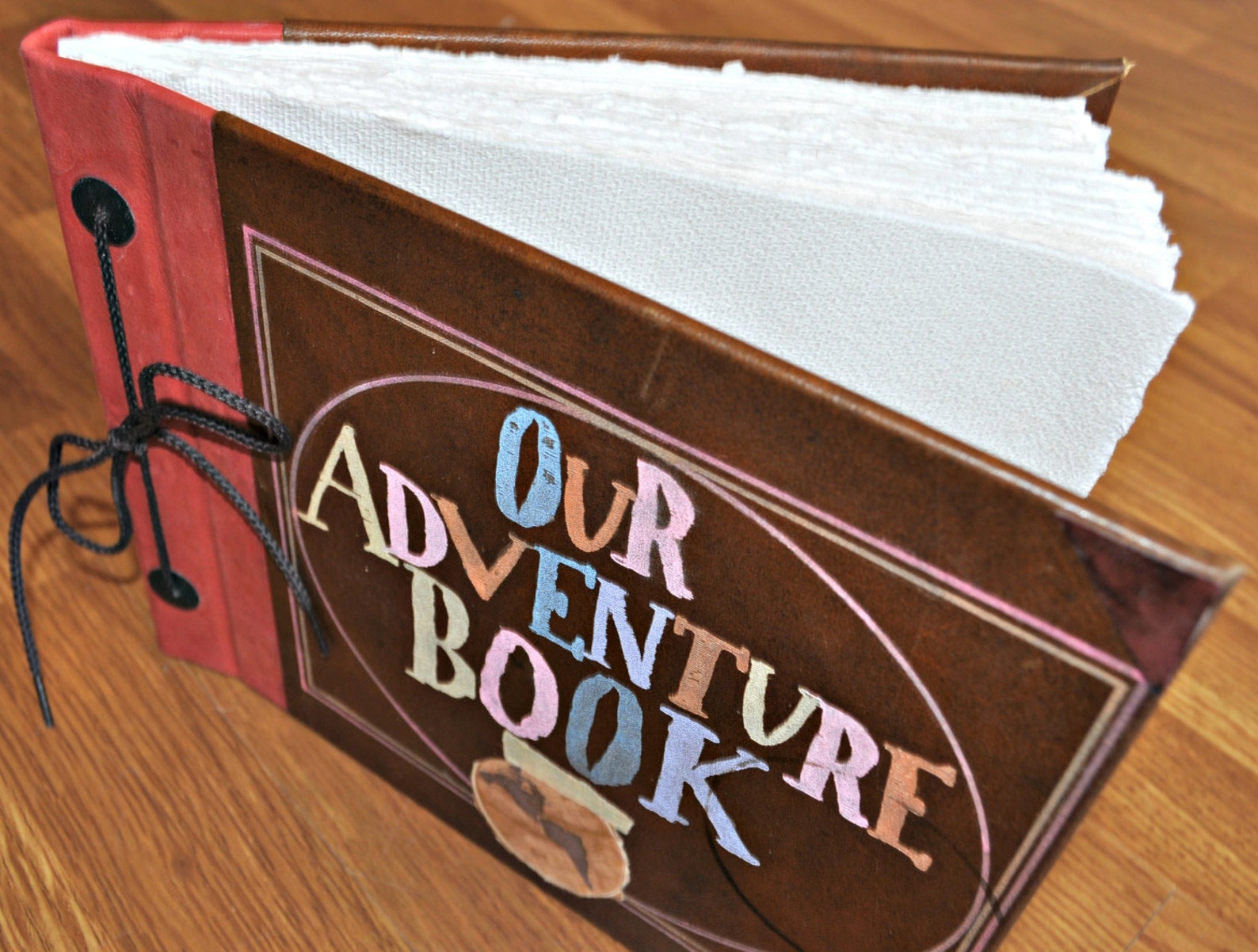 8x10 Our Adventure Book Hand Bound Blank Album With Handmade Paper ...