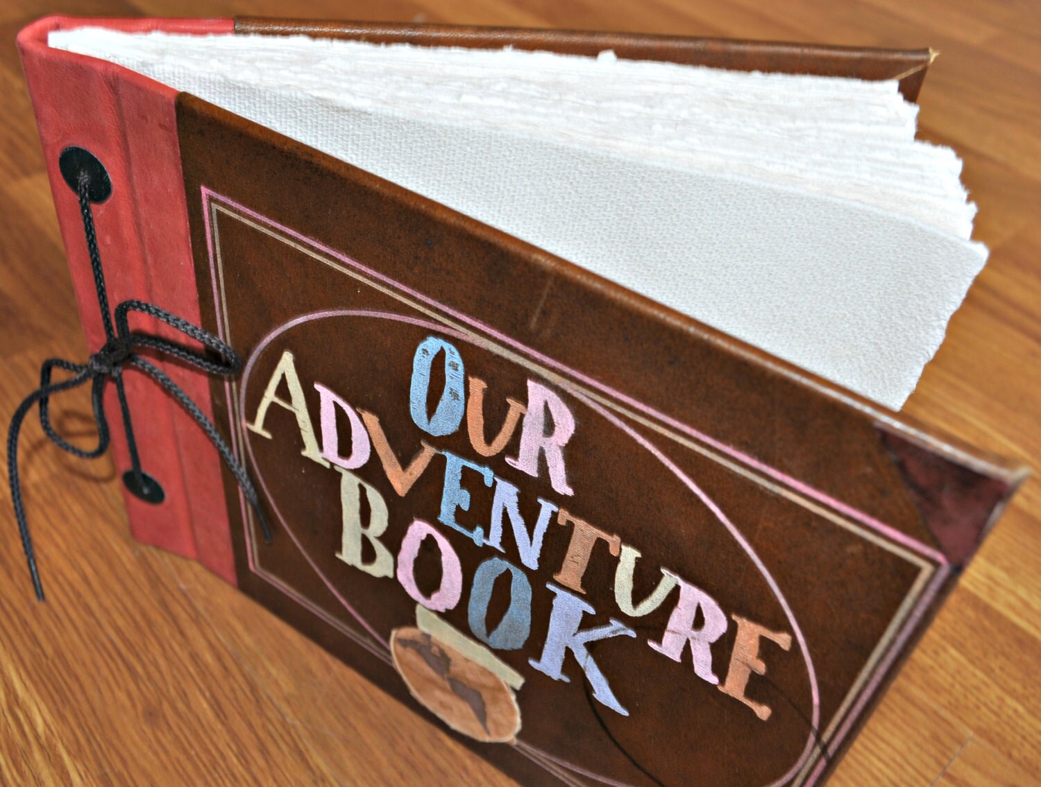 8x10 Our Adventure Book Hand Bound Blank Album With Handmade Paper ...