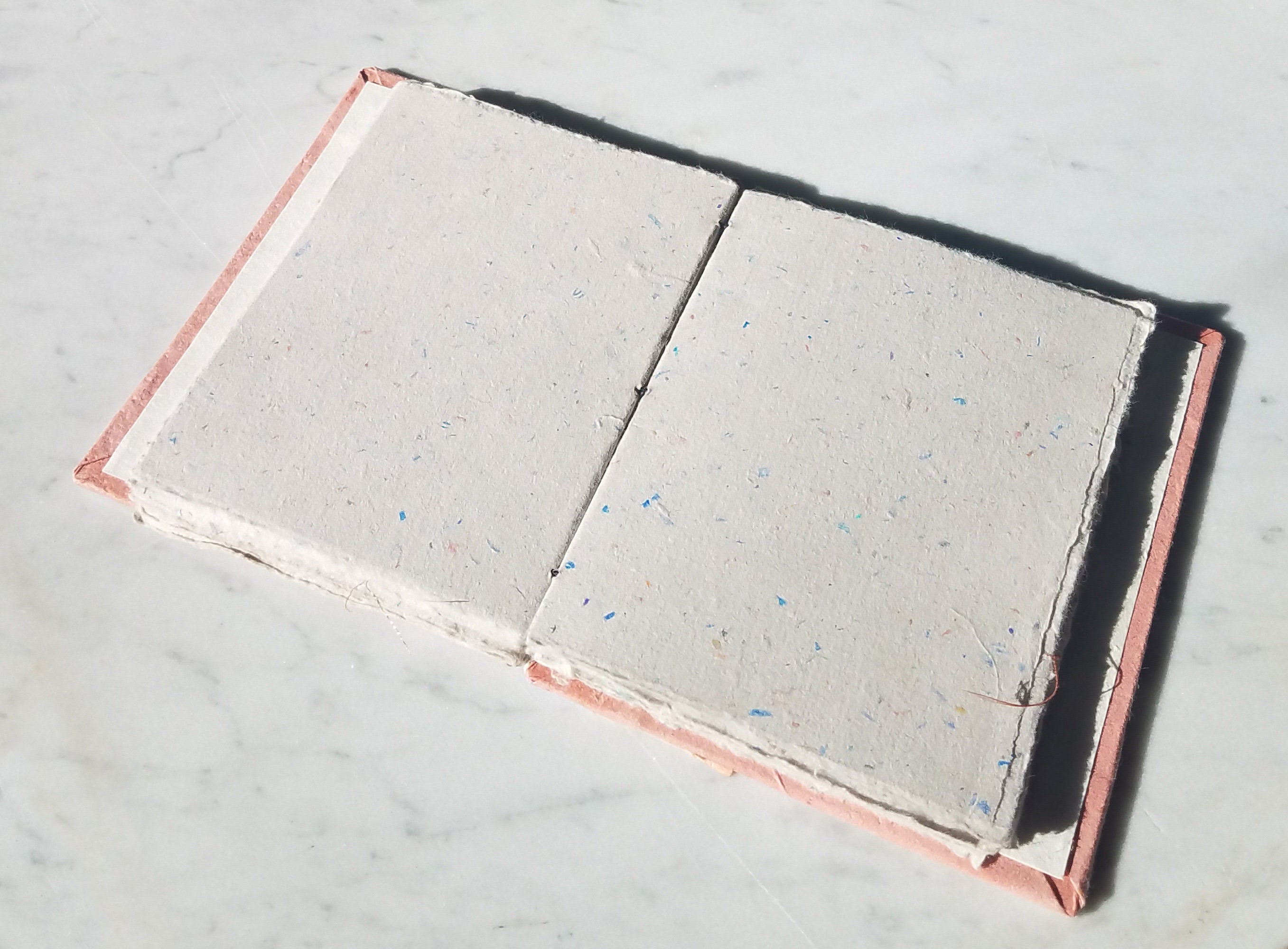 4.5x5 In. Collage Coptic Stitch Mini Sketch Journal, Handmade Paper ...
