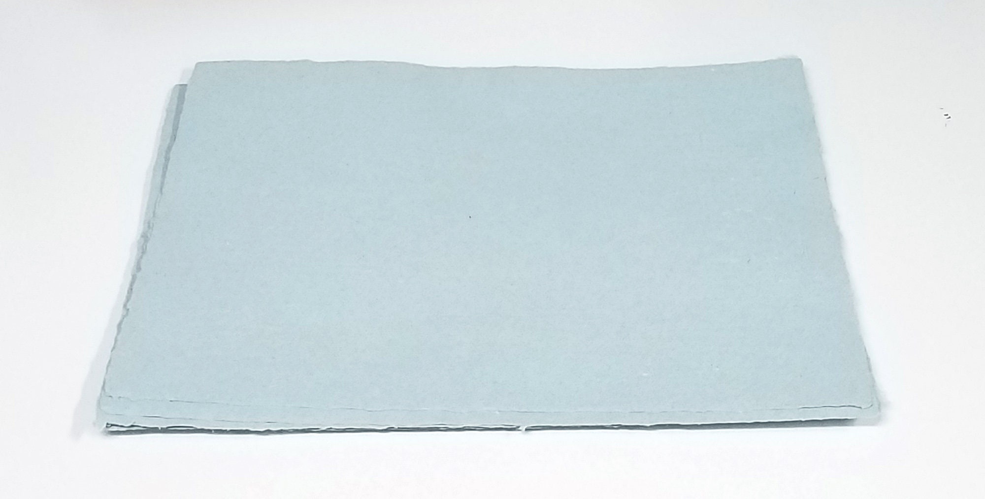 1 Sheet - Blue Tone Heavyweight Paper - Mixed Fibers - Coarse Tooth ...