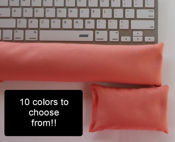 Solid Color RICE Keyboard Rest and or WRIST REST Set Coral | Etsy