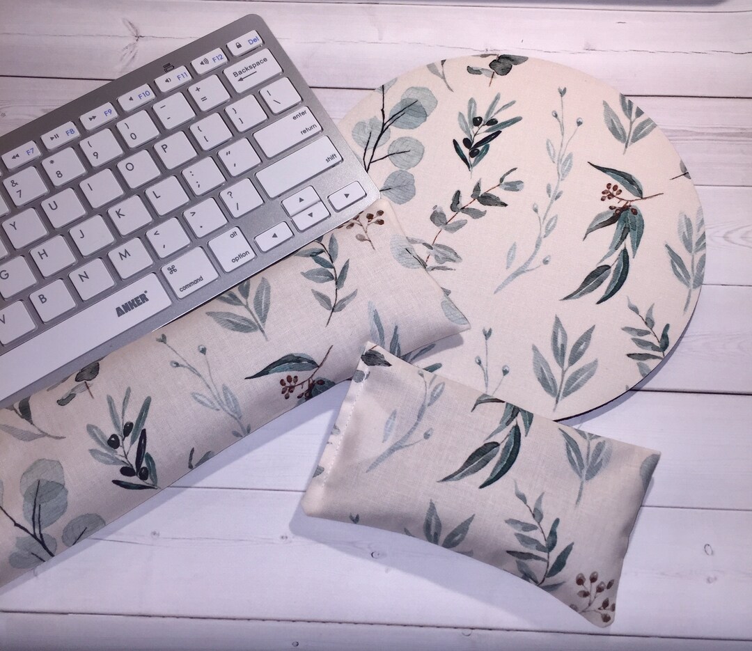 Vines Minimalist Mouse Pad Set - Mouse Wrist Rest And/or Keyboard Rest ...
