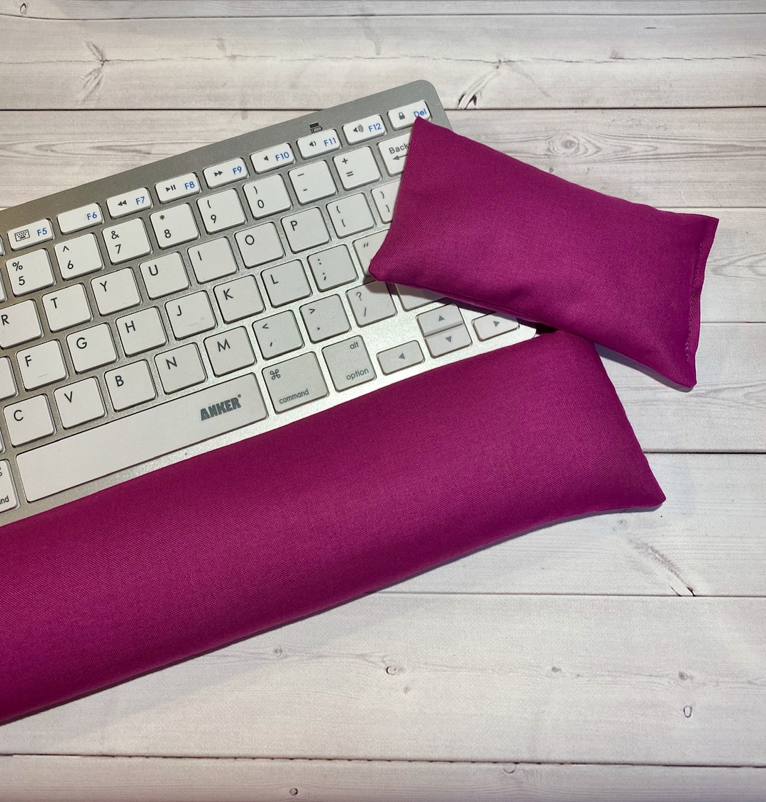 Solid Color Keyboard Rest and or WRIST REST Set - Coral, Red, Purple ...