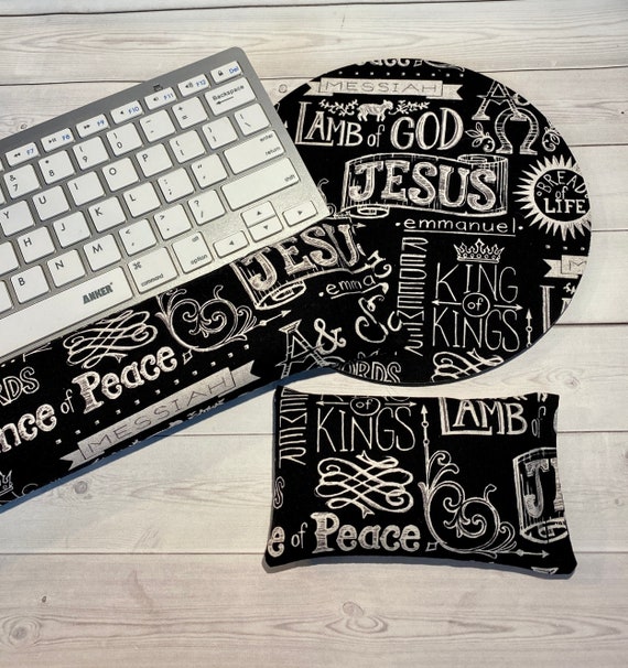Jesus Christian Mouse Pad Set RICE Mouse Wrist Rest And/or - Etsy