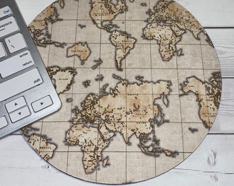 Mouse Mat World Map - Etsy