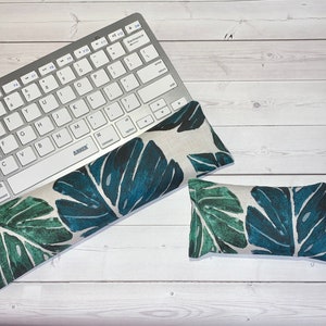 Monstera Leaves Mouse Pad Set Mouse Wrist Rest And/or Keyboard Rest ...