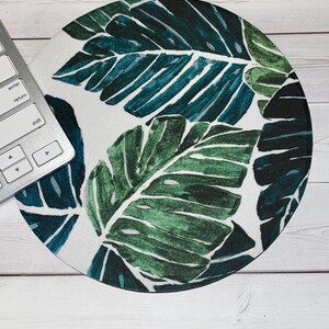 Monstera Leaves Mouse Pad Set Mouse Wrist Rest And/or Keyboard Rest ...