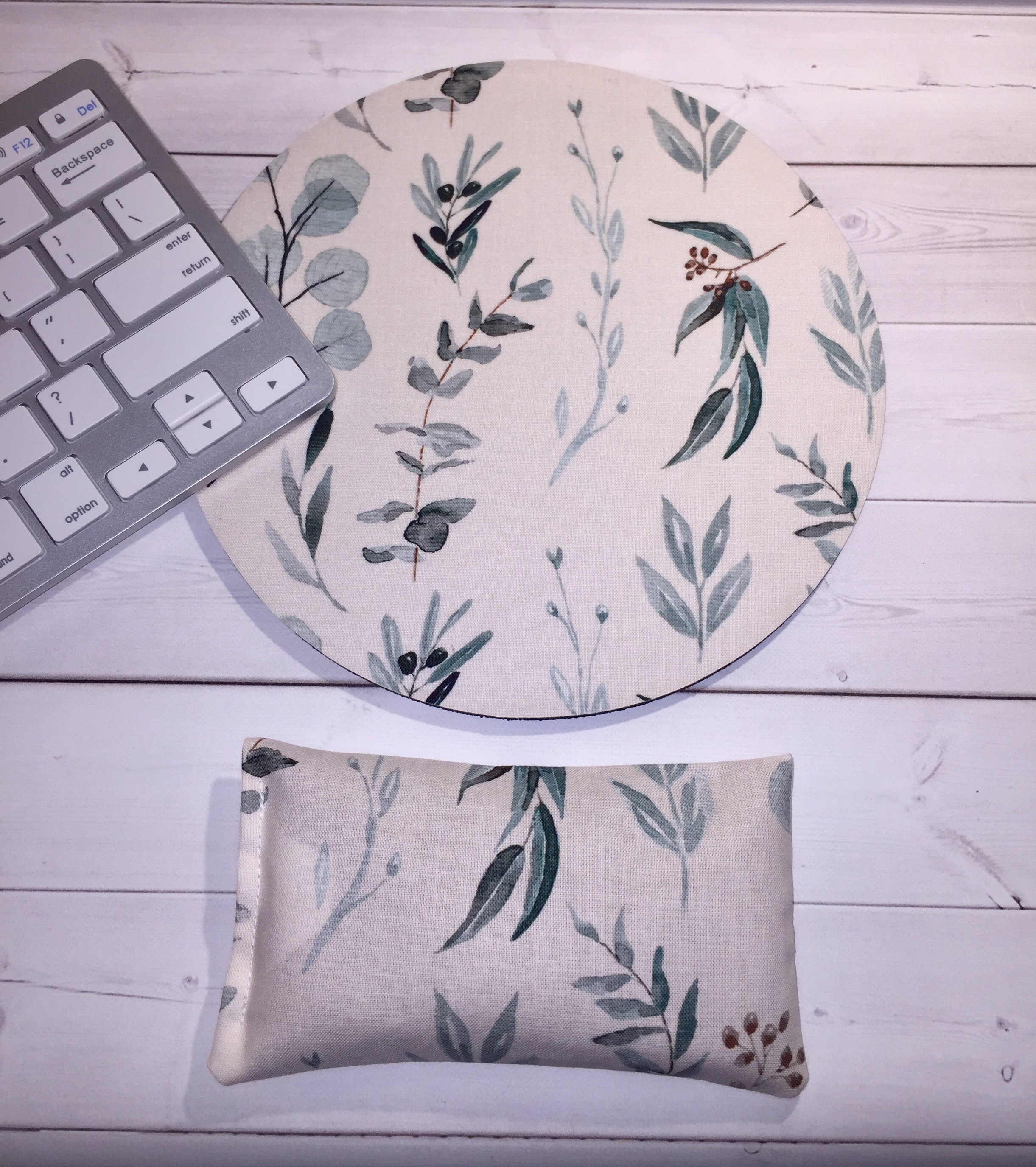 Vines Minimalist Mouse Pad Set - Mouse Wrist Rest And/or Keyboard Rest ...