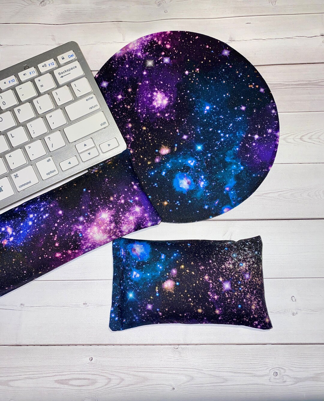 Space Mouse Pad Set - Mouse Wrist Rest And/or Keyboard Rest - Cosmic ...