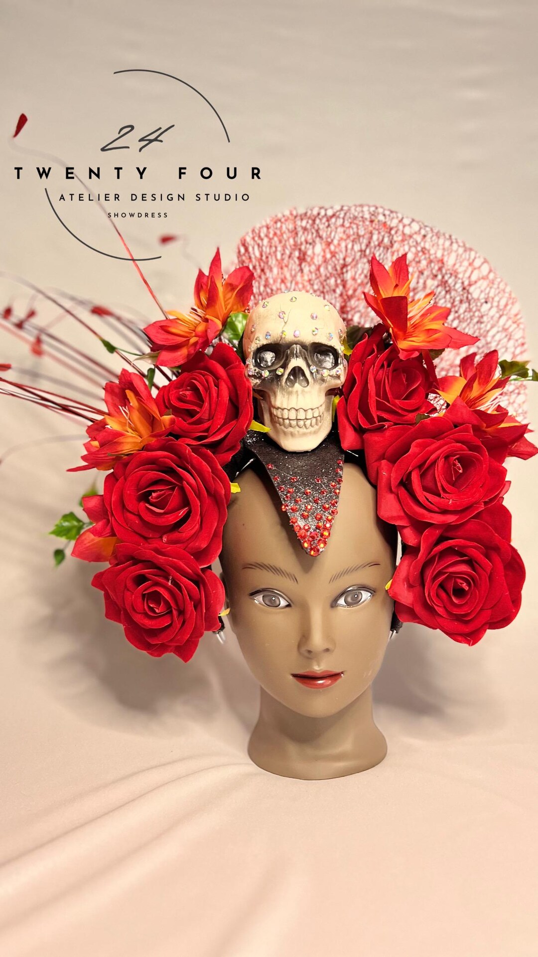 Catrina Mexicana Headpiece, Crown, Mexican Headpiece, Halloween Crown ...