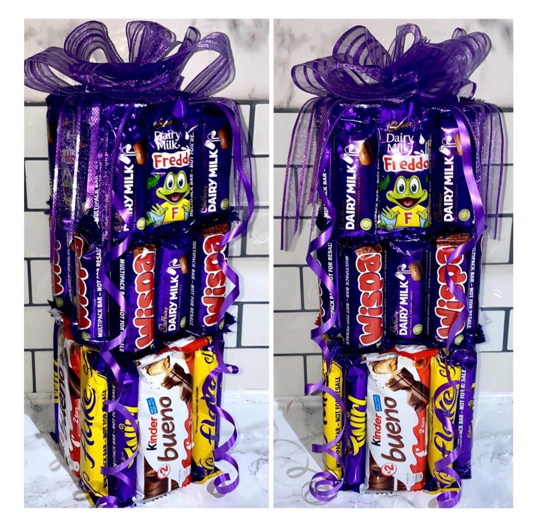 1FT Chocolate Bar Tower Kinder Bueno Twirl Flake Dairymilk Fredo ...