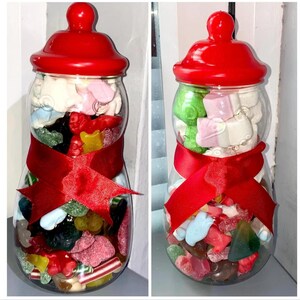 Christmas Prefilled Jar Tree Snowman Sweet Sweets Candy Treats Kids ...