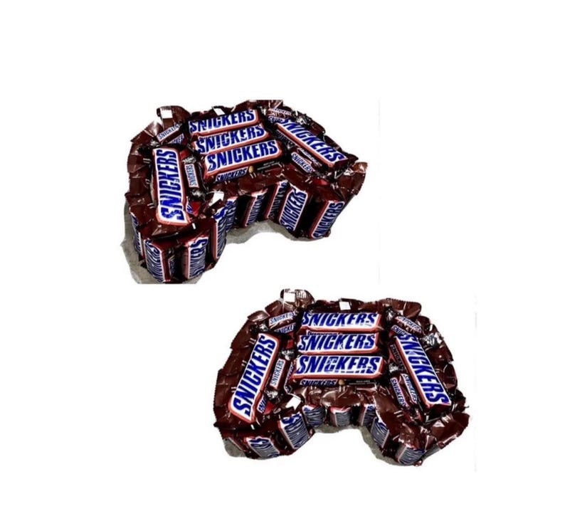 Snickers Snicker Chocolate - Gaming Controller Shape Gamer Bouquet ...