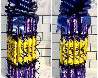 1FT Chocolate Bar Tower Kinder Bueno Bouquet Gift Valentines Birthday ...