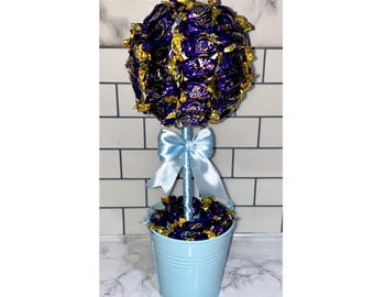 Cadburys Chocolate Eclairs Sweet Tree Bow Bouquet Mother’s Day Birthday ...