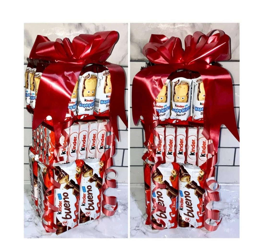 1FT Chocolate Bar Tower Kinder Bueno Bouquet Fathers Easter Birthday ...