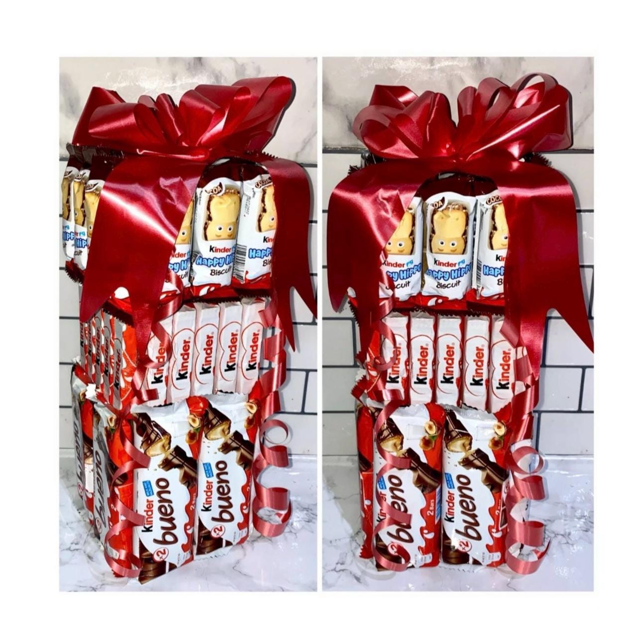 1FT Chocolate Bar Tower Kinder Bueno Bouquet Fathers Easter Birthday ...