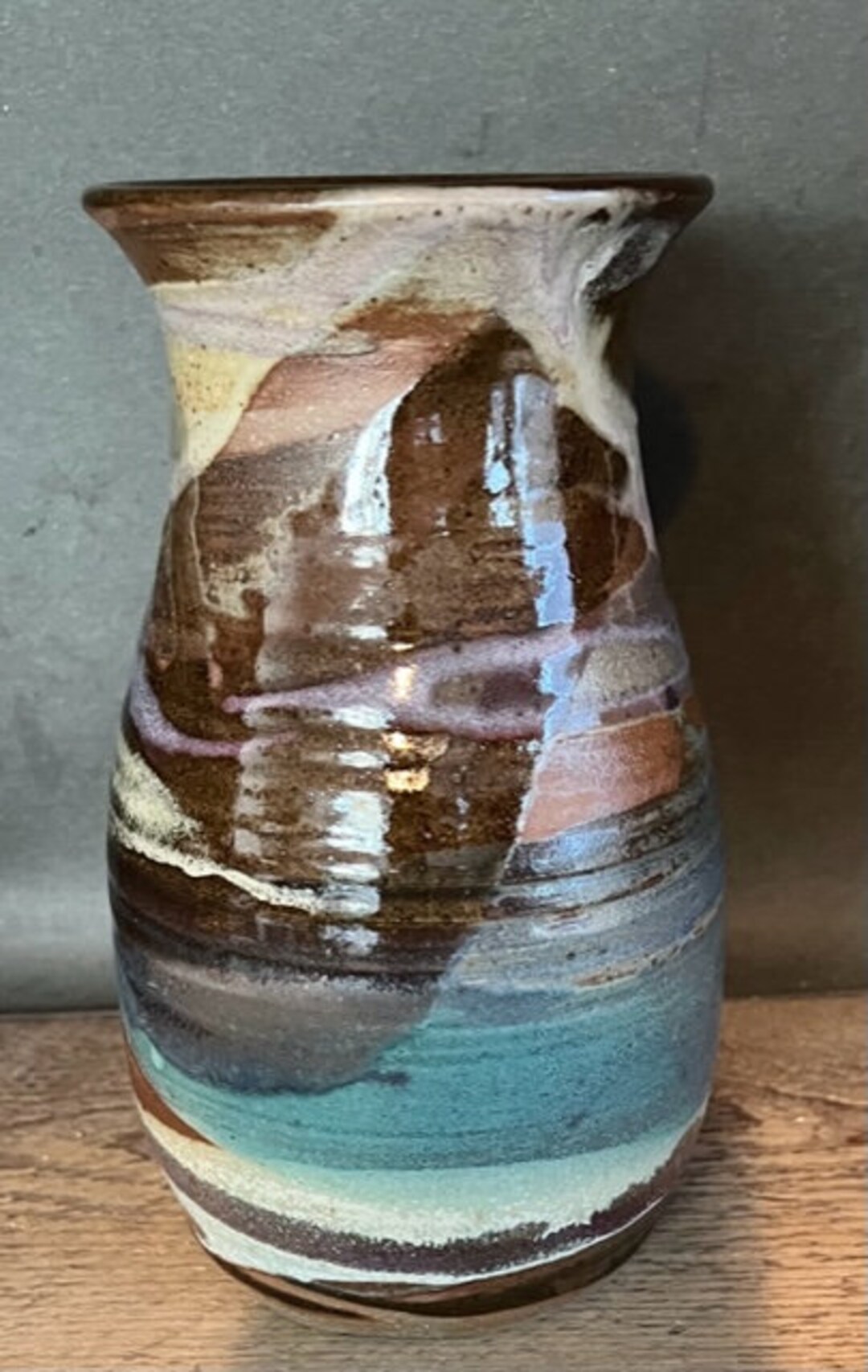 Handmade Pottery Vase Lava Design - Etsy