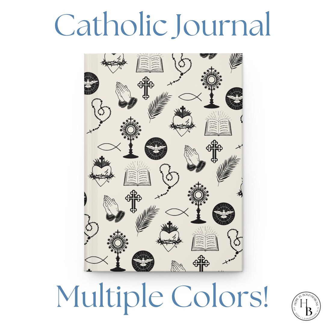 Catholic Cute Journal, MULTIPLE COLORS, Virgin Mary Rosary Notebook ...