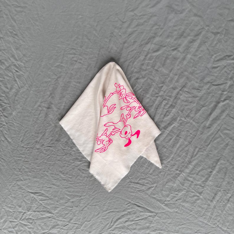 Snoopy & Their Bunnies Handkerchief - Etsy