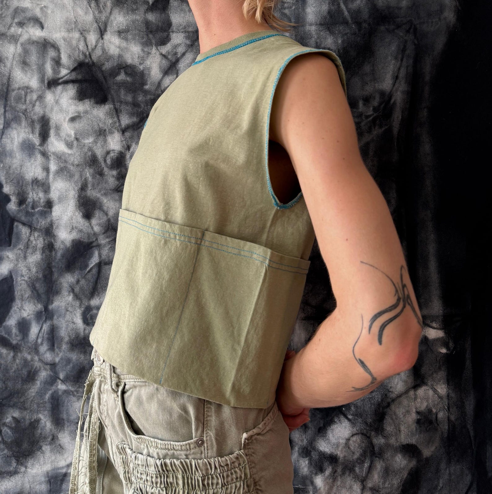 FOLDED POCKET Muscle Tanks - Etsy