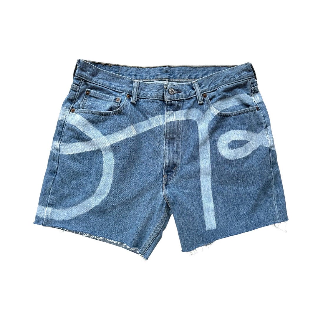 OR Cursive Denim Cut-offs - Etsy