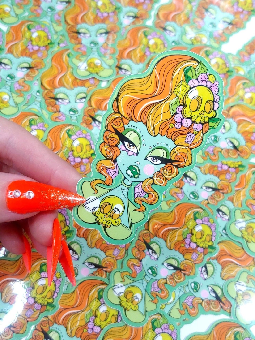 Retro Futurist Rococo Sticker Lulu - Etsy