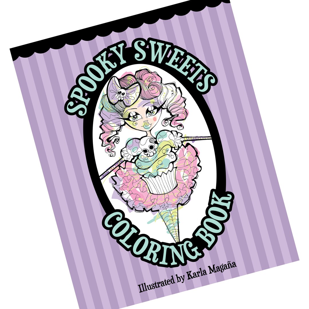 Spooky Sweets PDF Downloadable Coloring Book - Etsy