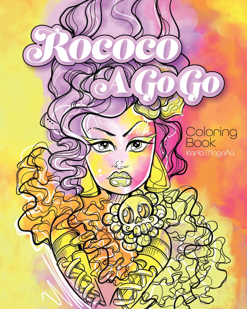 Rococo Agogo PDF Downloadable Coloring Book - Etsy