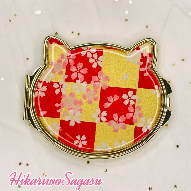 Cat Compact Mirror - Etsy