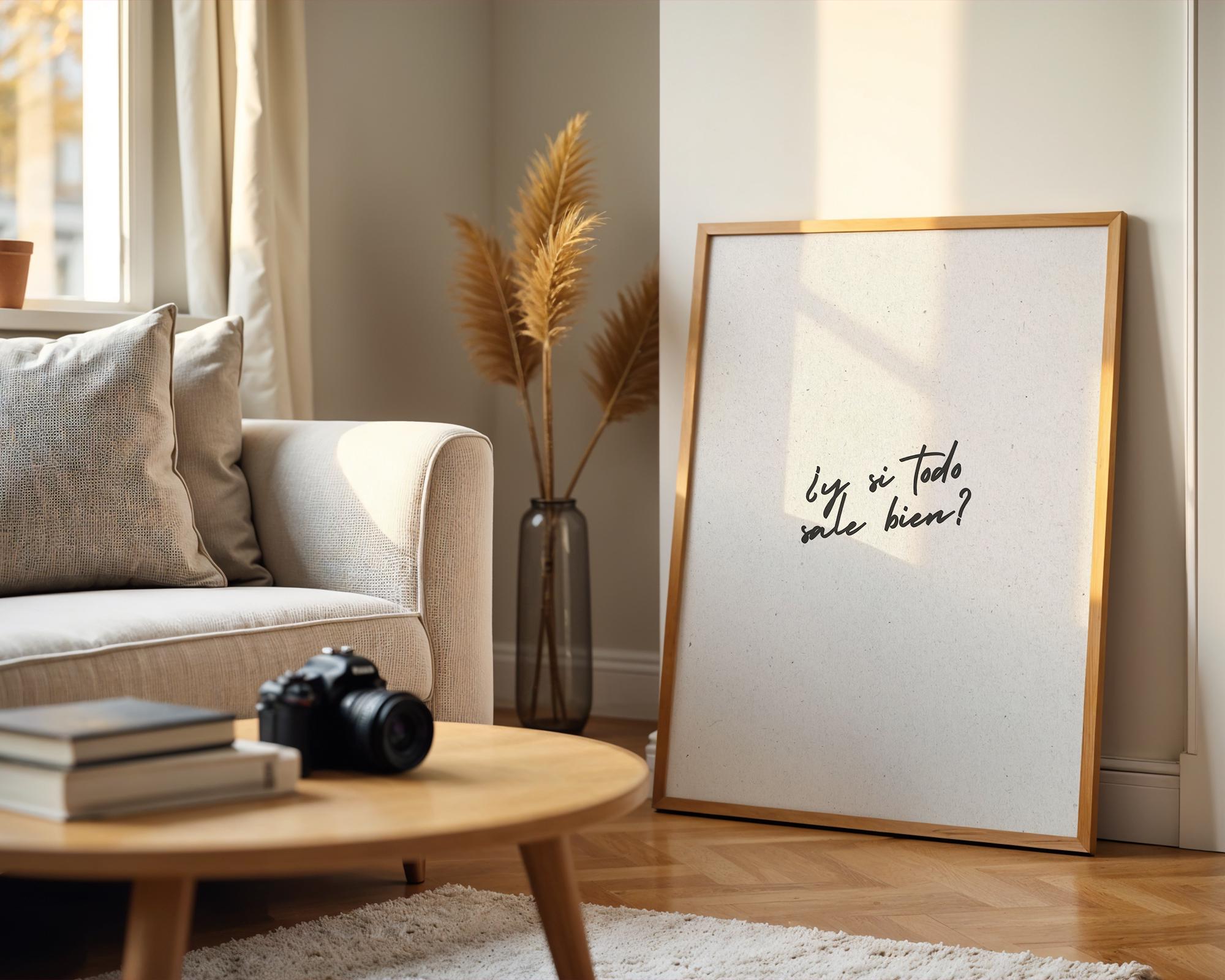 Spanish Motivational Poster, Spanish Quote Print, Neutral Wall Art ...