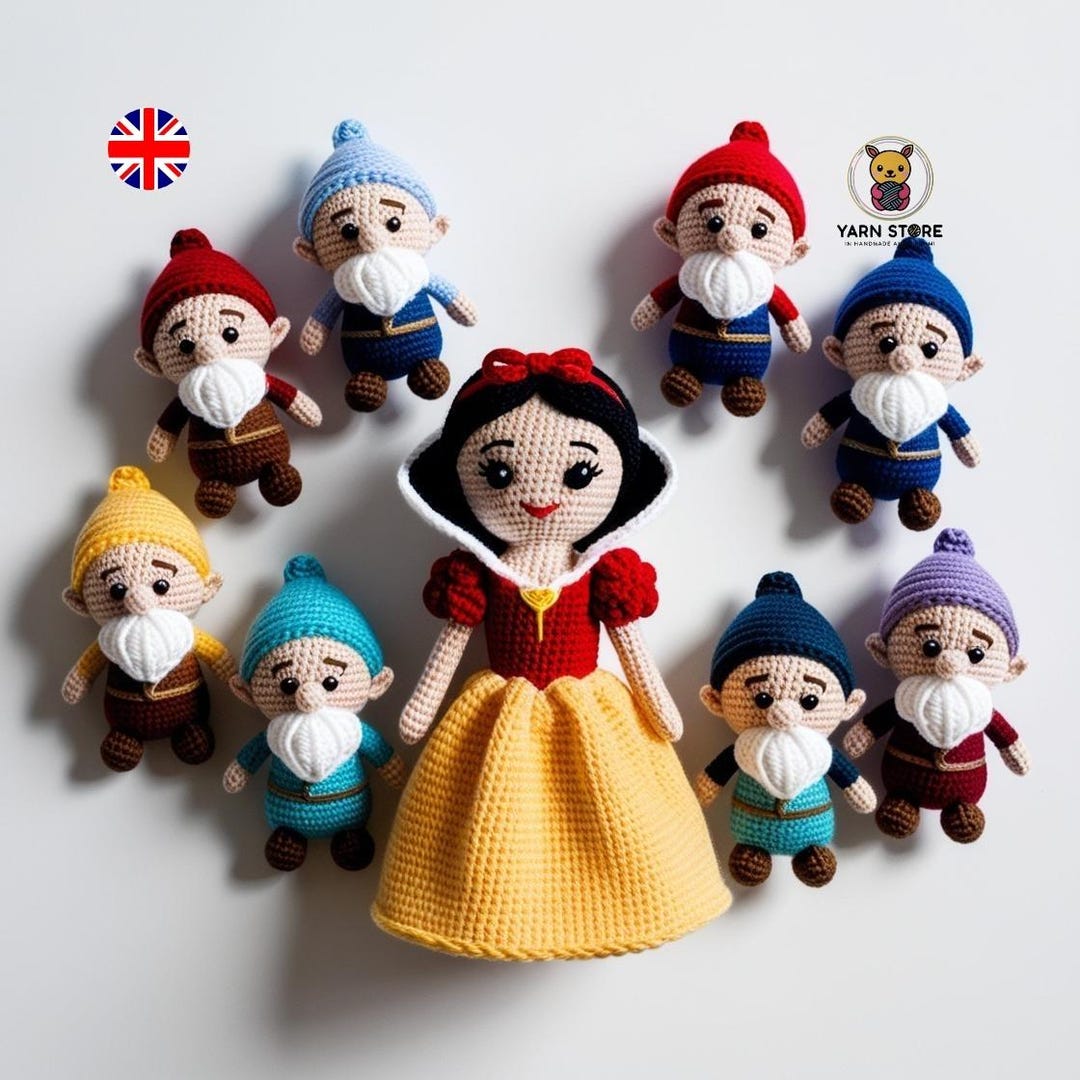 Princess & Dwarf Amigurumi Crochet Pattern PDF Digital Pattern Easy ...