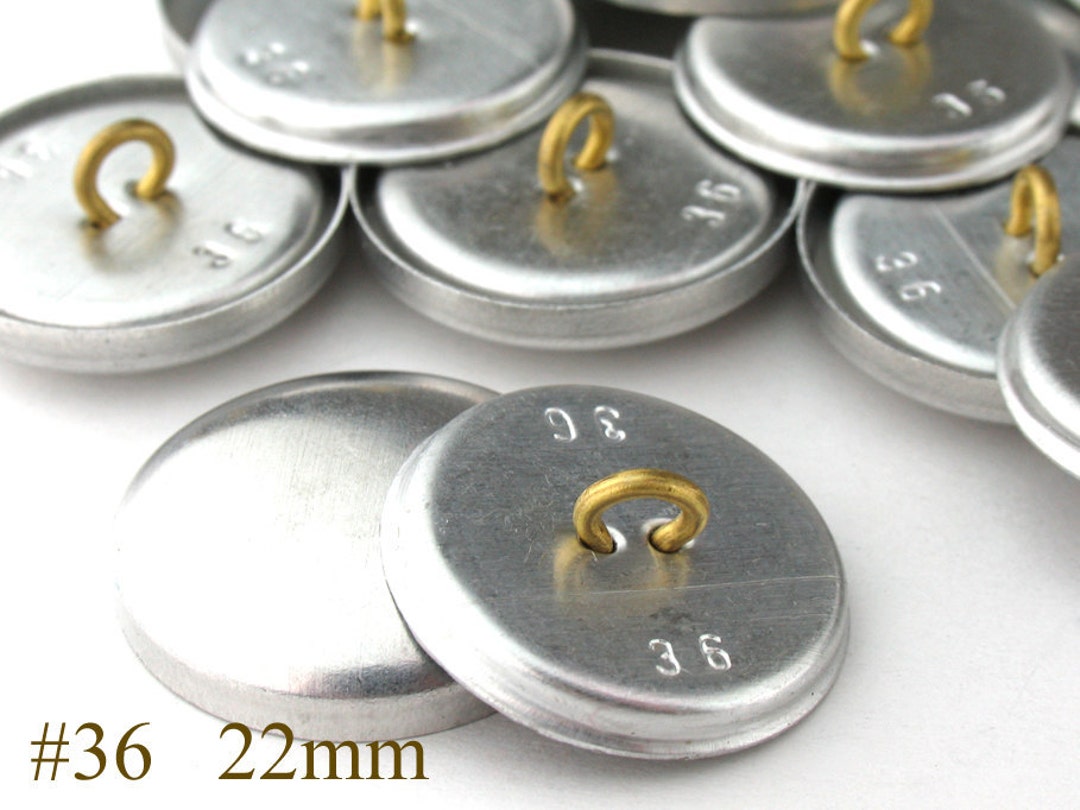 22mm Covered Button Size 36 Wire Loop Back Fabric Cover Button to Cover ...