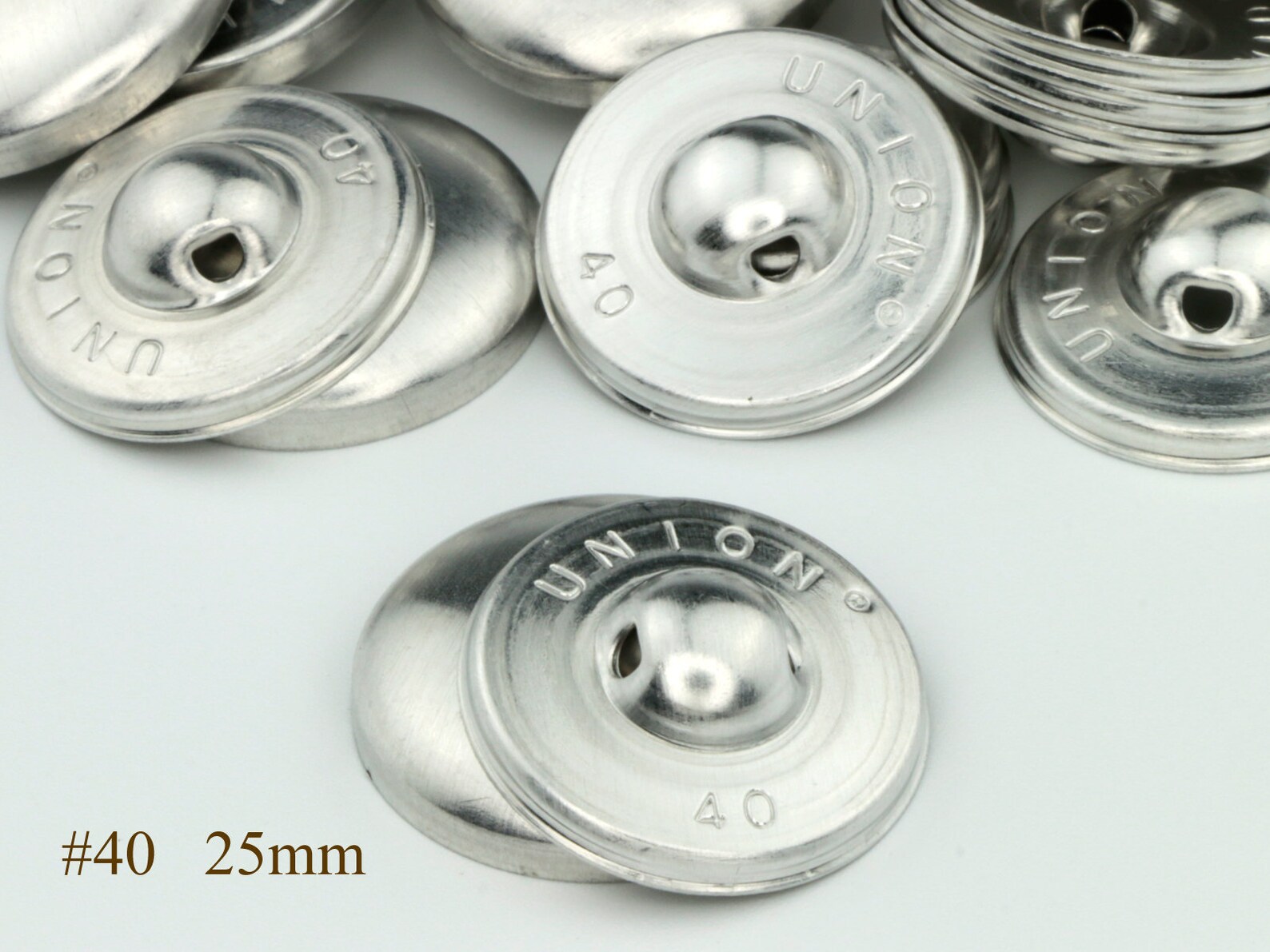 25mm Covered Button Size 40 Aluminum Back Fabric Cover Button to Cover ...