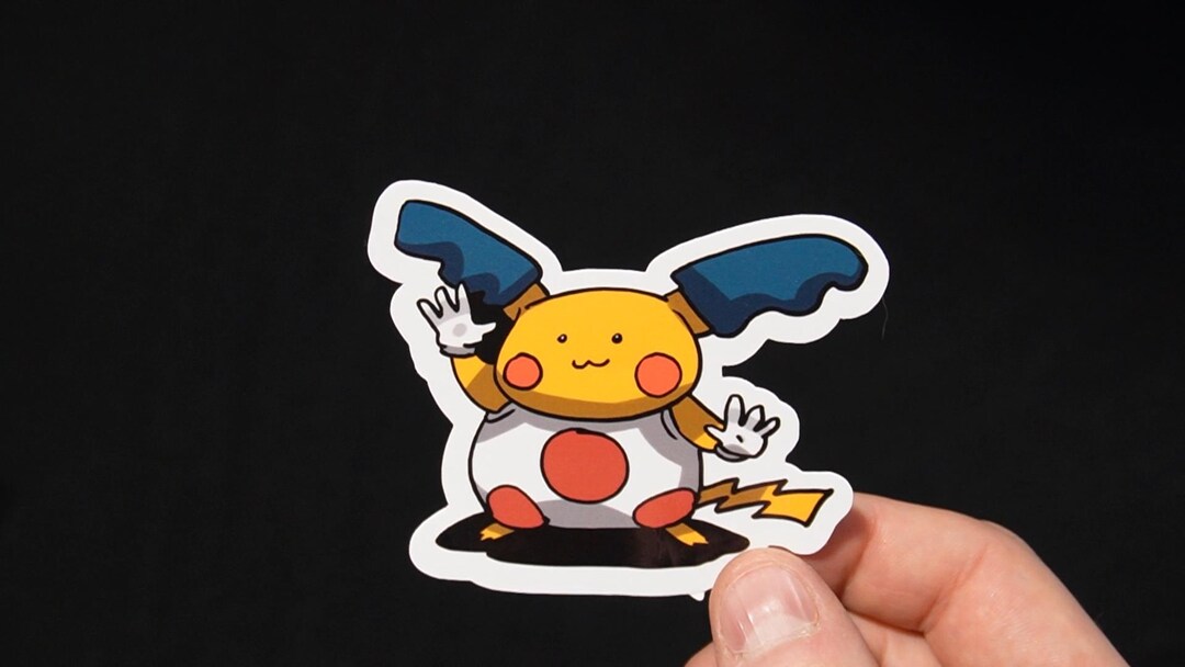 Pikachu in Mr. Mime Costume Vinyl Pokemon Sticker Standard, or Jumbo ...