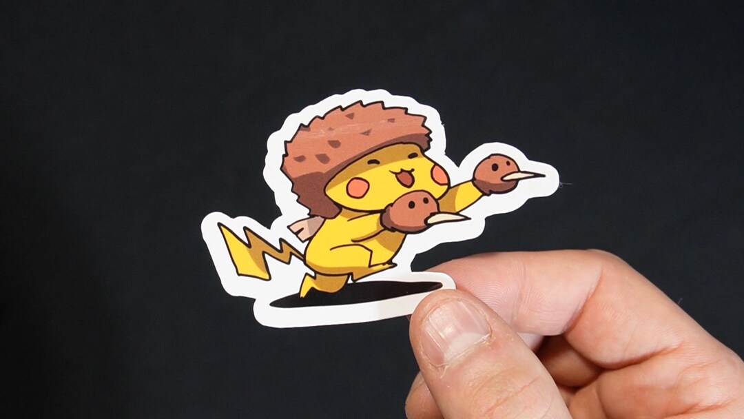 Pikachu in Doduo Costume Vinyl Pokemon Sticker Standard, or Jumbo Sizes ...