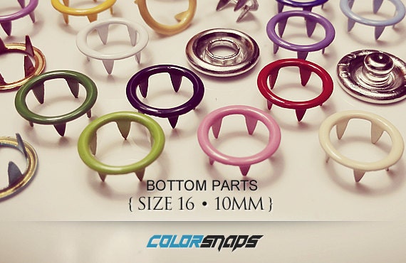 COMBINE 20 COLORS Enameled Prong Snaps Size 16 7/16 | Etsy