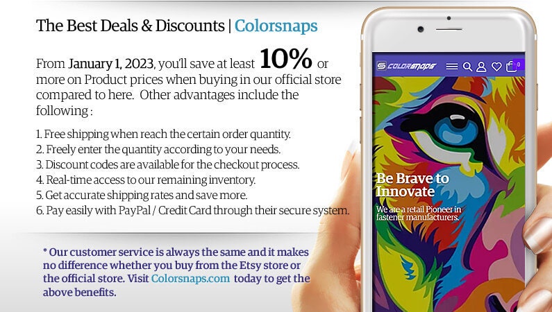 20 COLORS • Enamel Capped Snaps • Size 16 • Size 18 • 7/16 • 15/32 ...