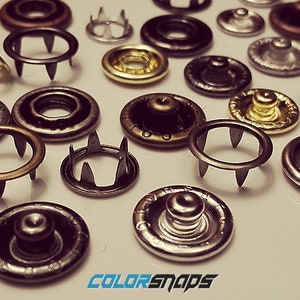 BRASS SNAPS • Size 16 • Size 14 • Size 12 • 13/32 • 3/8 • 9/32 • Ring ...