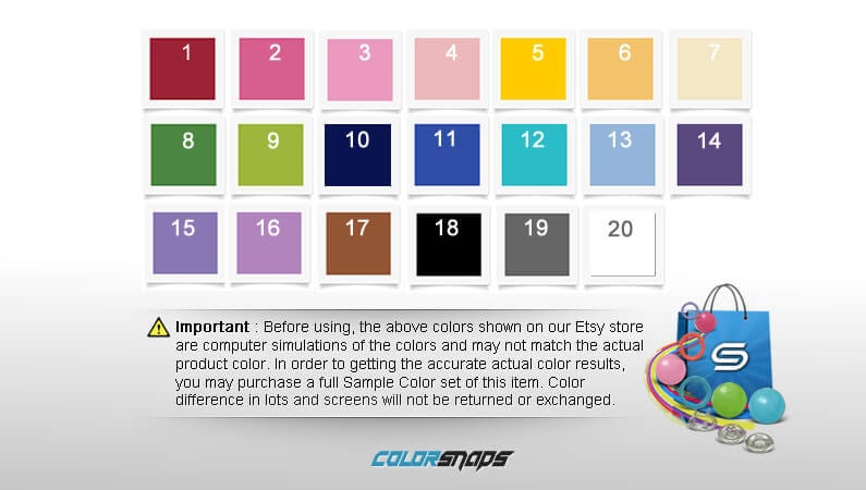 20 COLORS • Enamel Capped Snaps • Size 16 • Size 18 • 7/16 • 15/32 ...