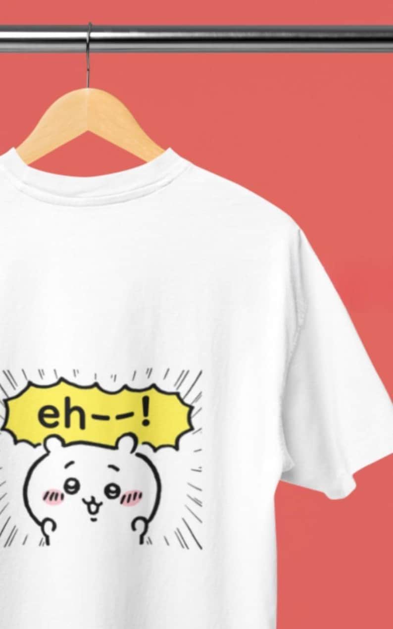 Printed Chiikawa Cute Cotton T Shirt, Cartoon, Casual, Gift - Etsy Hong ...