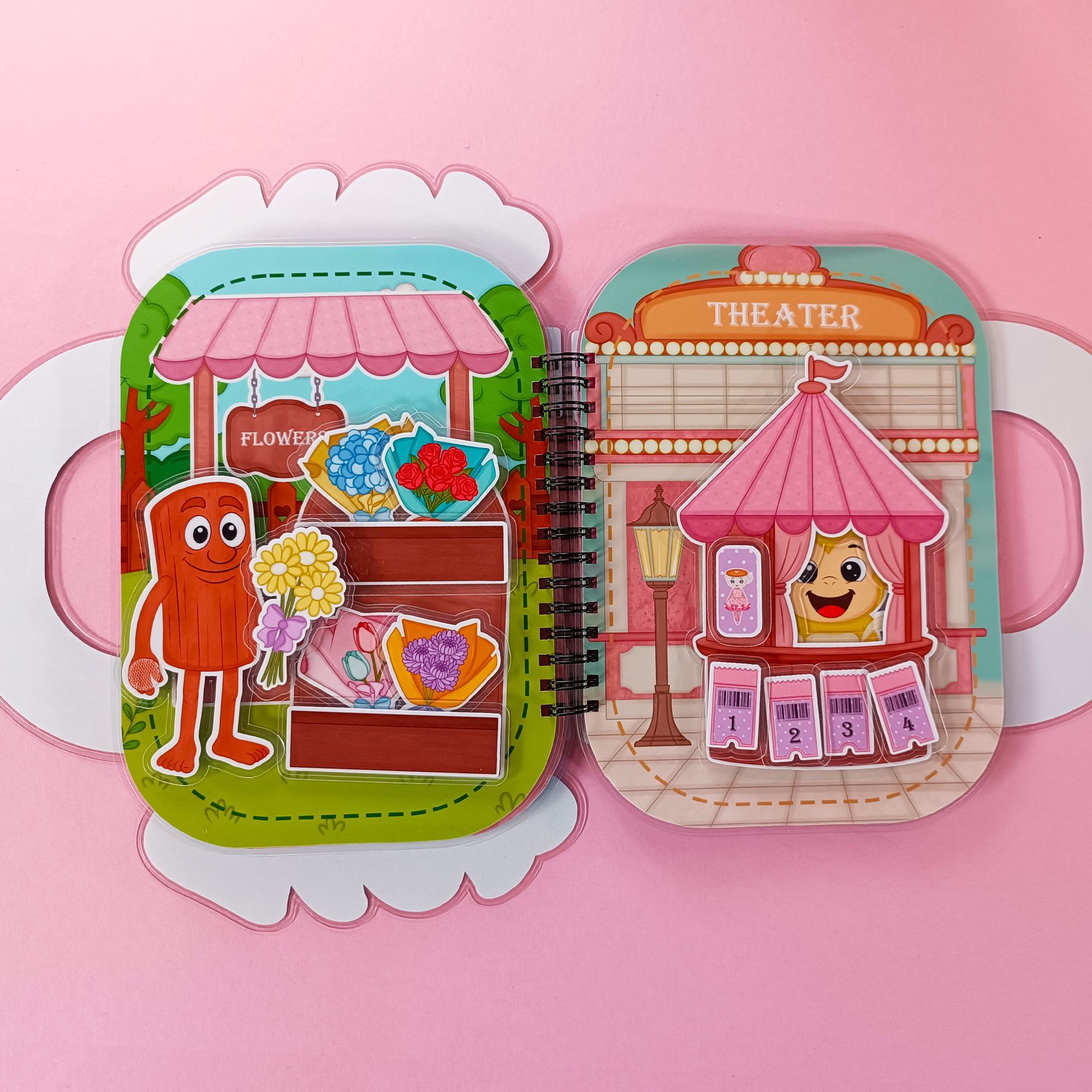 Ballerina Capuchina Laminated Velcro Busy Book – Funny Meme Paper Doll ...