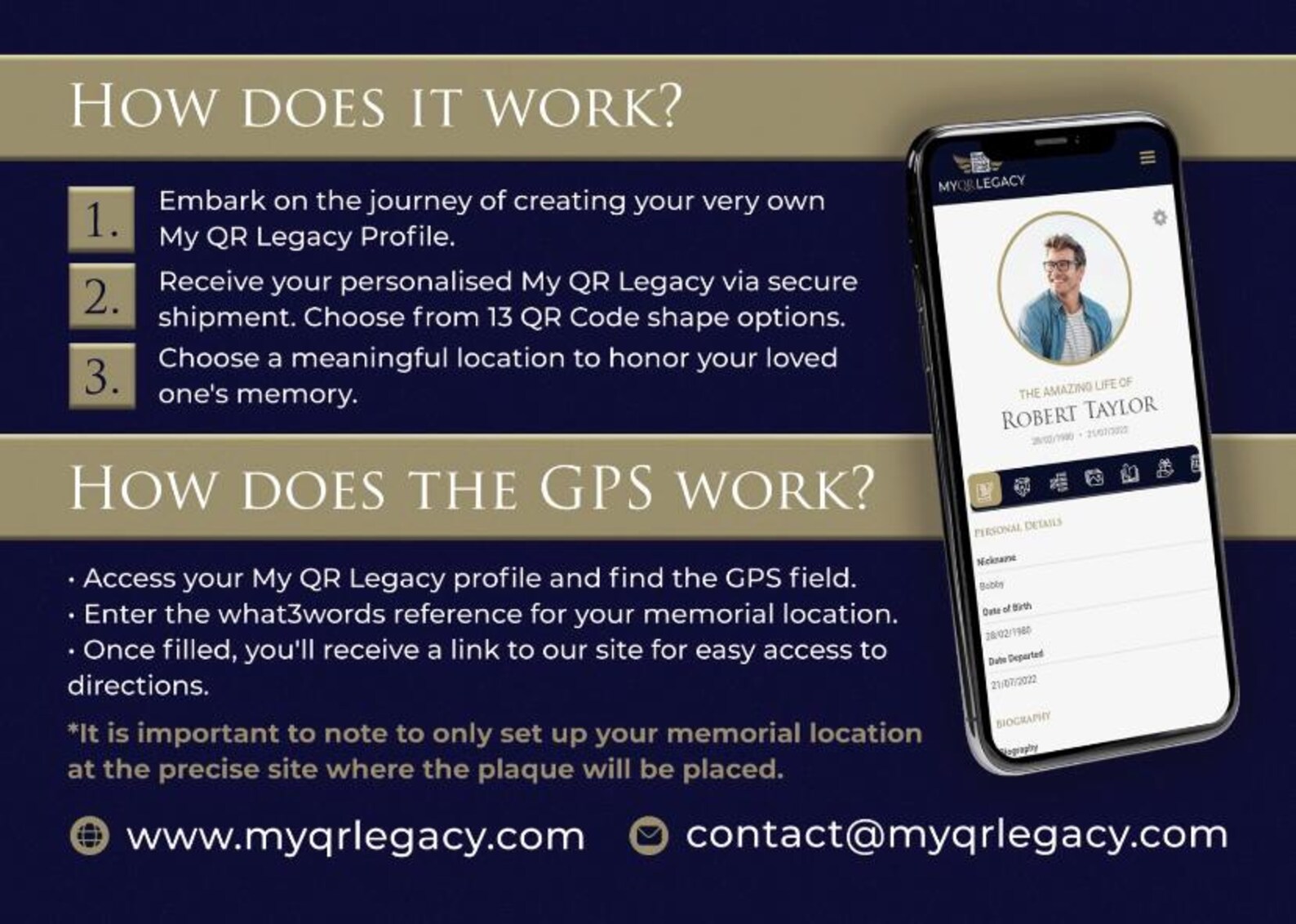 QR Code Memorial | Digital Profile for Your Loved One | My QR Legacy ...