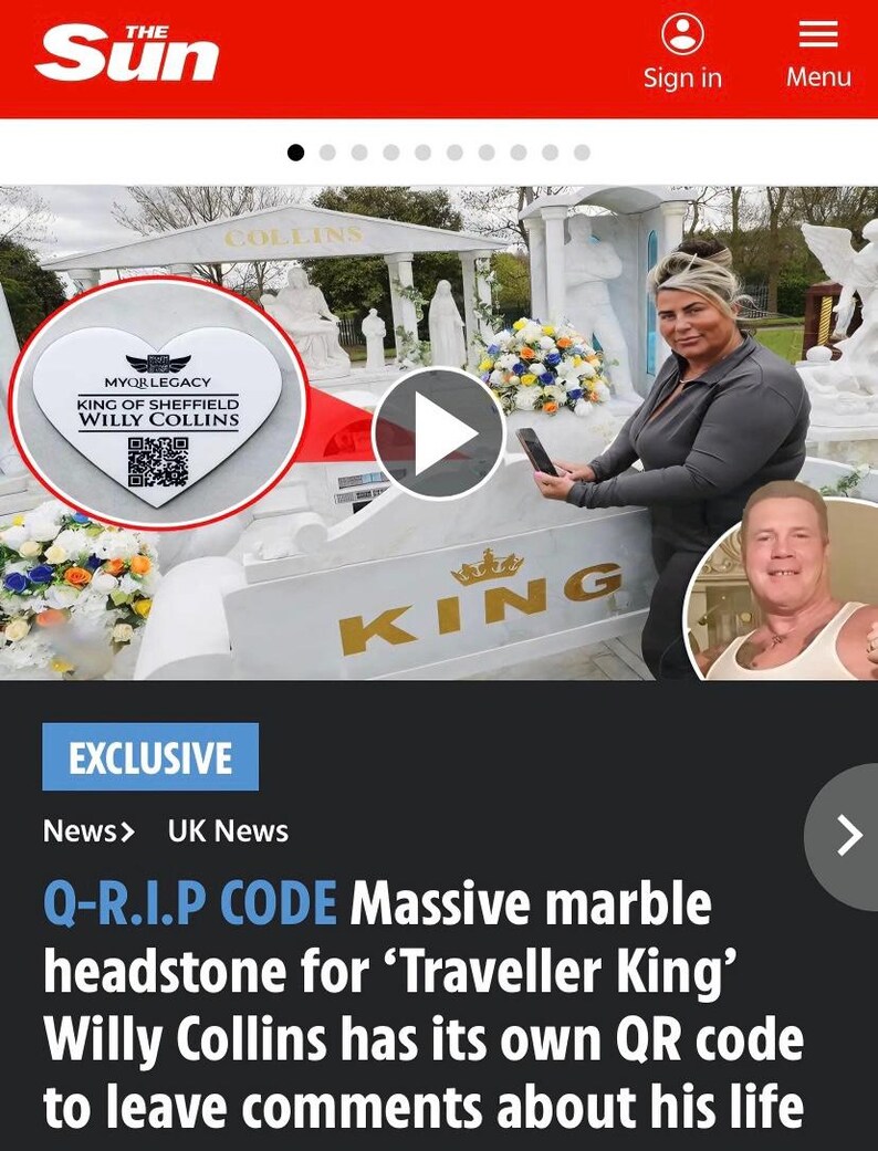 QR Code Memorial Digital Profile for Your Loved One My QR Legacy QR ...