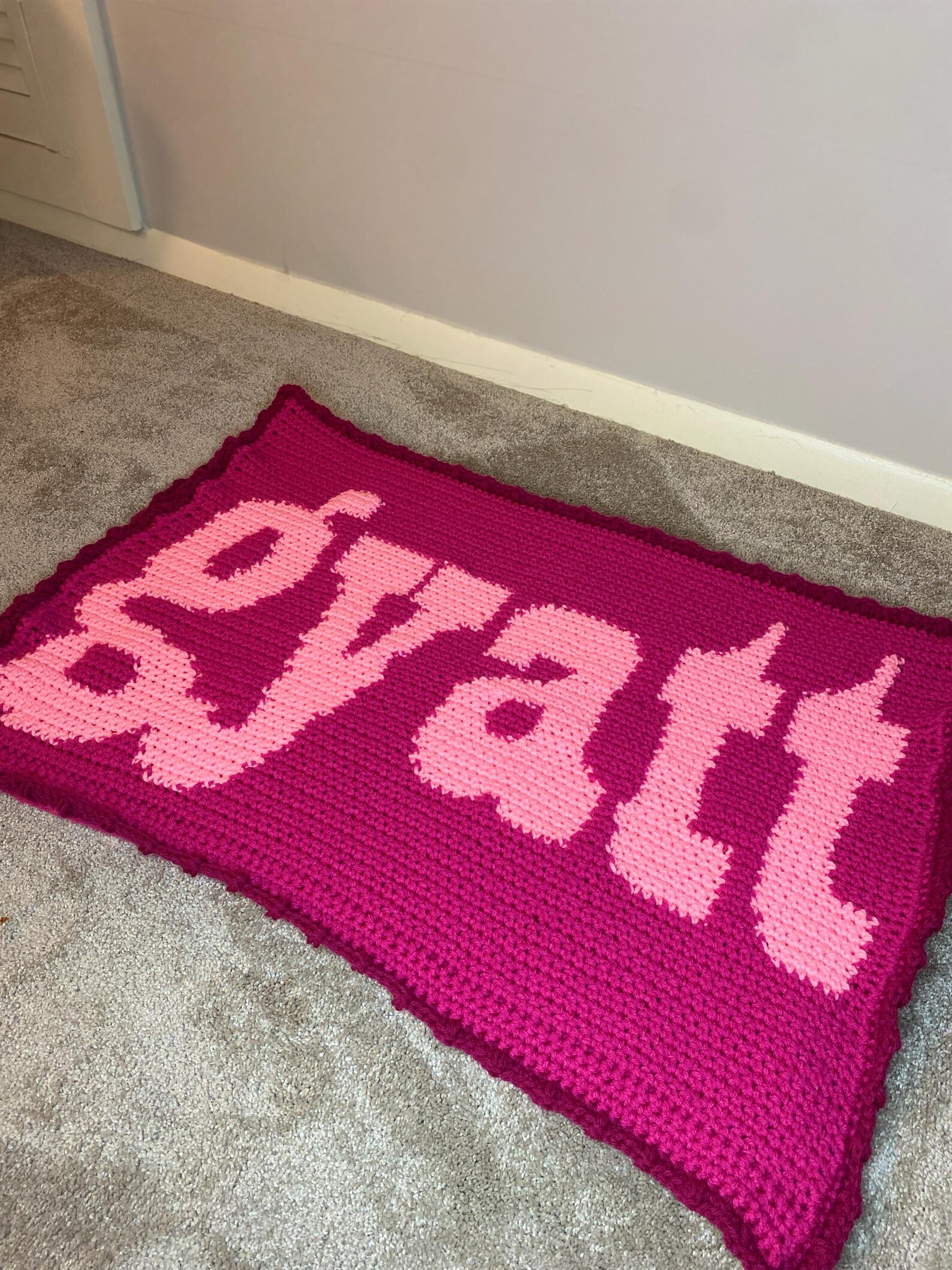 Gyatt Crochet Pillow Case - Etsy