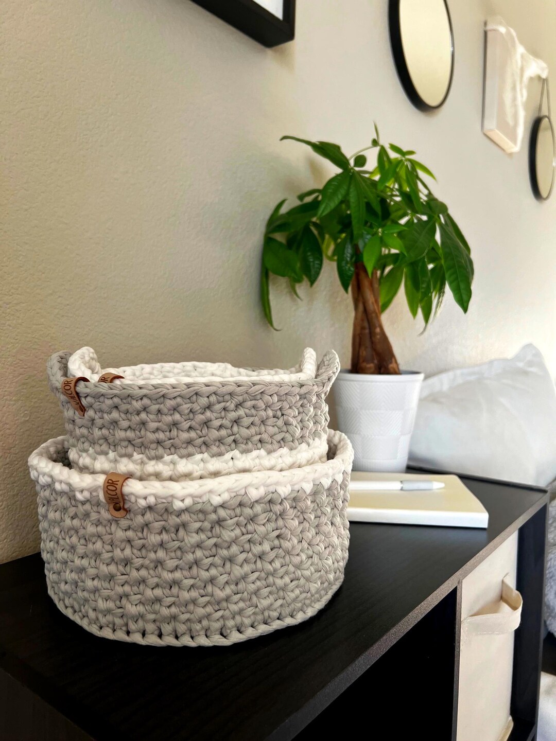 Crochet Nesting Basket Set - Etsy
