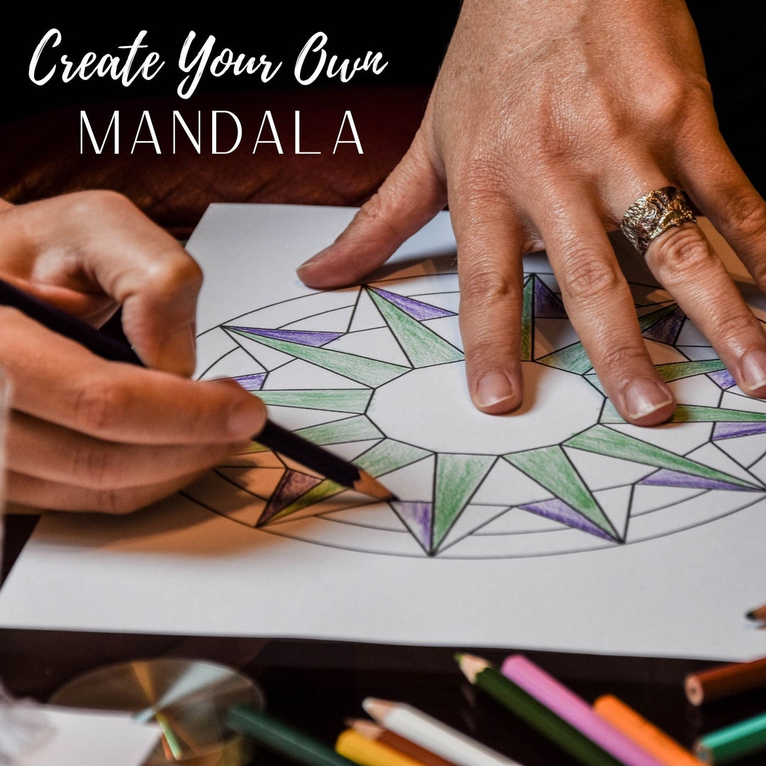 Create Your Own Mandala Digital Packet , Art Therapy and Relaxing ...